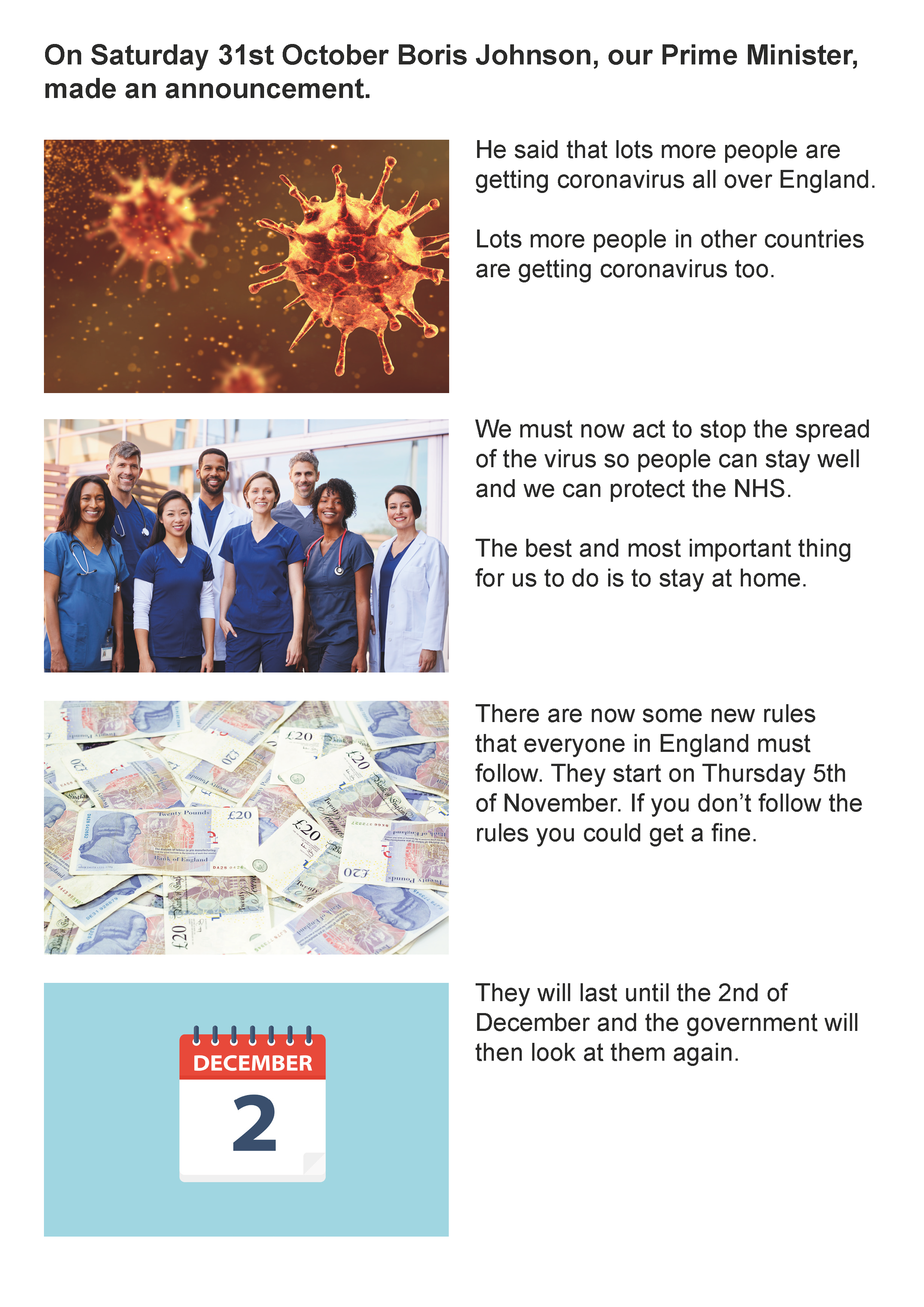 Government update 5th November 2020 - Talking Media | Accessibility for ...