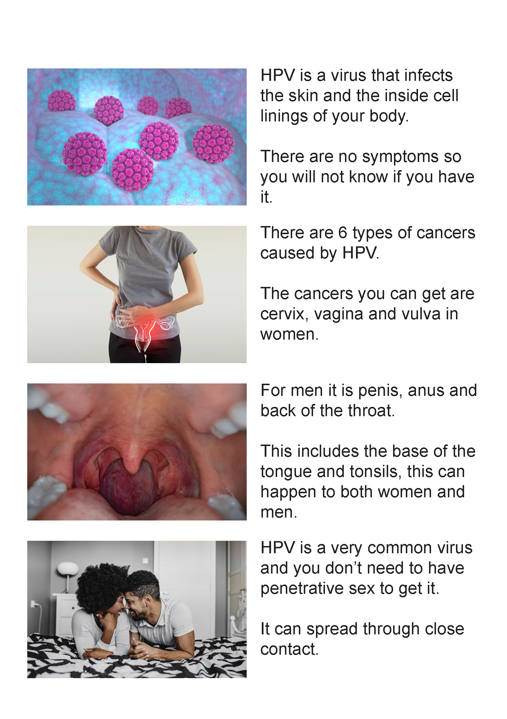 HPV Vaccine - An easy read booklet - Talking Media | Accessibility for ...