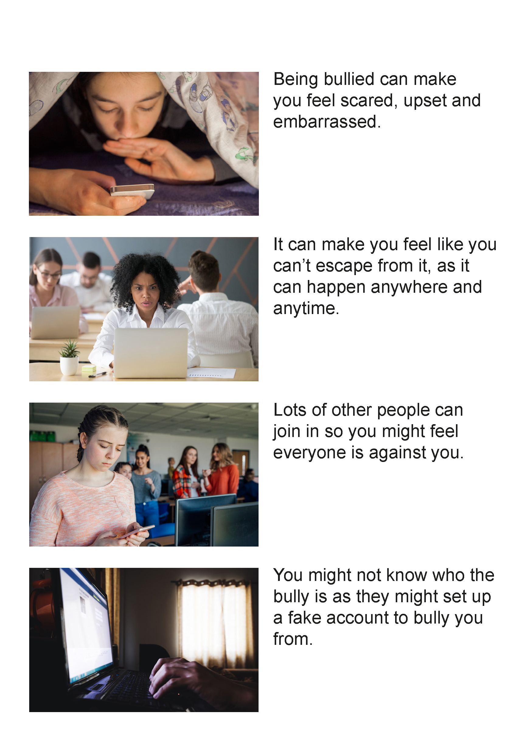 Keeping safe online: Cyberbullying - An easy read guide - Talking Media ...