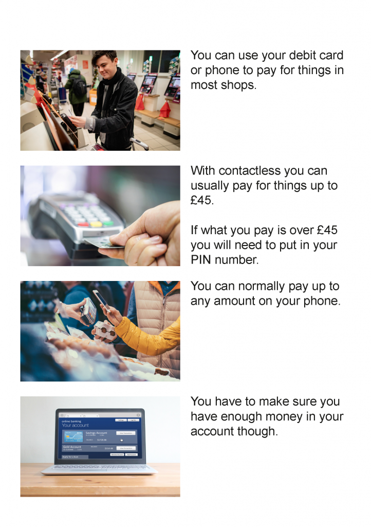 Using your debit card or phone to pay for things - An EasyRead Guide ...