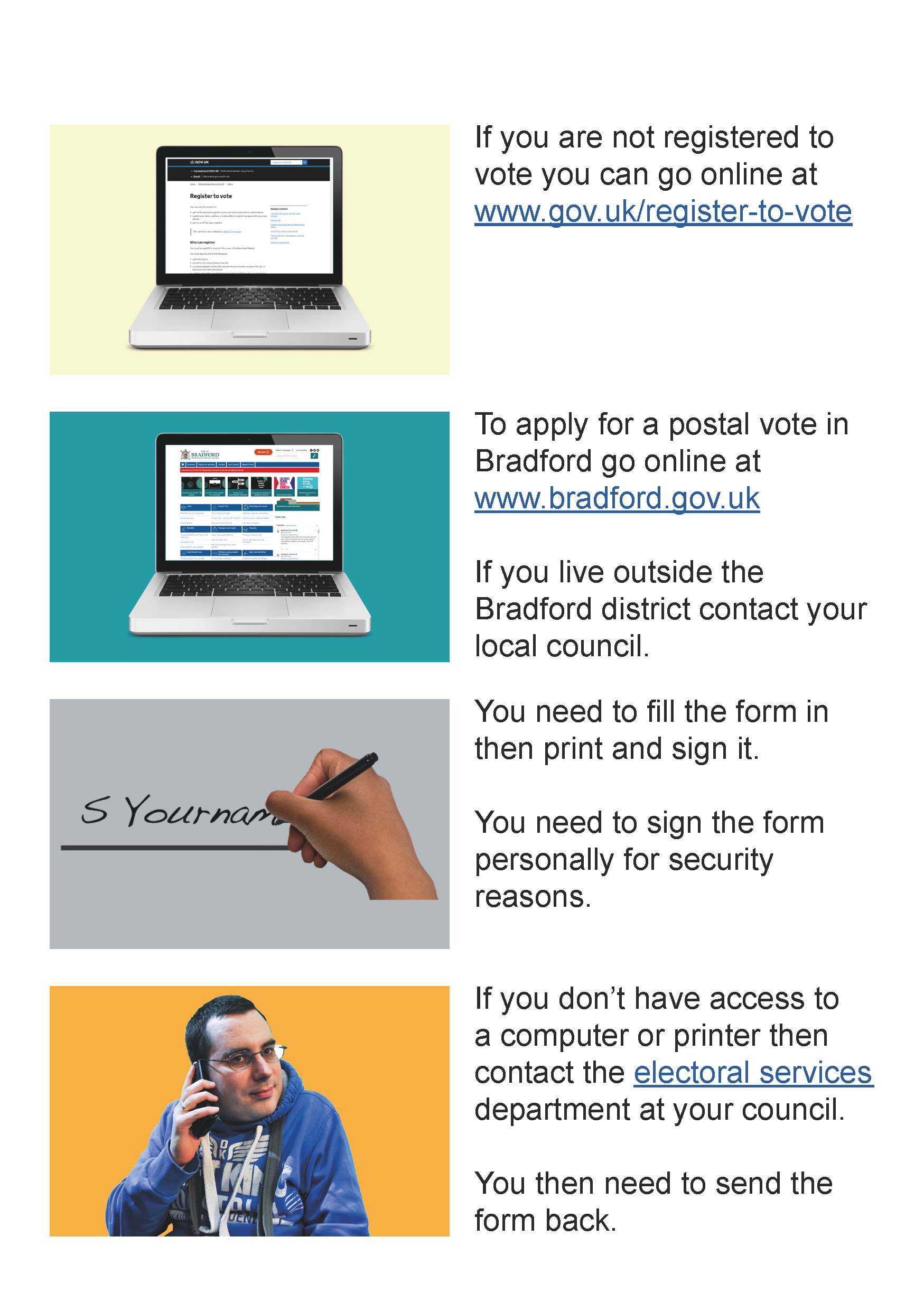 Voting by post - Talking Media | Accessibility for All | BTM - Bradford ...